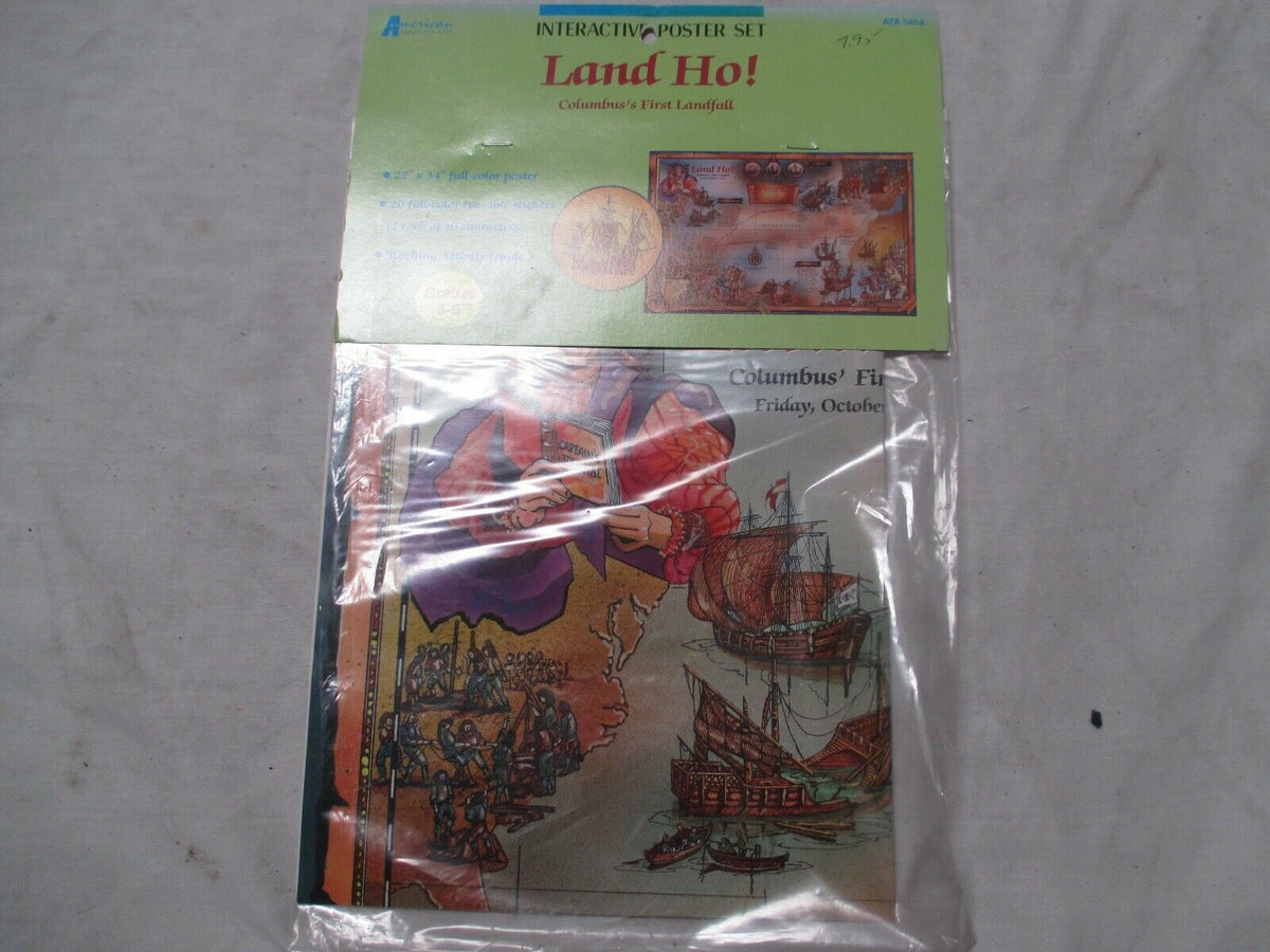 LAND HO-COLUMBUS FIRST LANDFALL (INTERACTIVE POSTER SET) – Athletics Galore