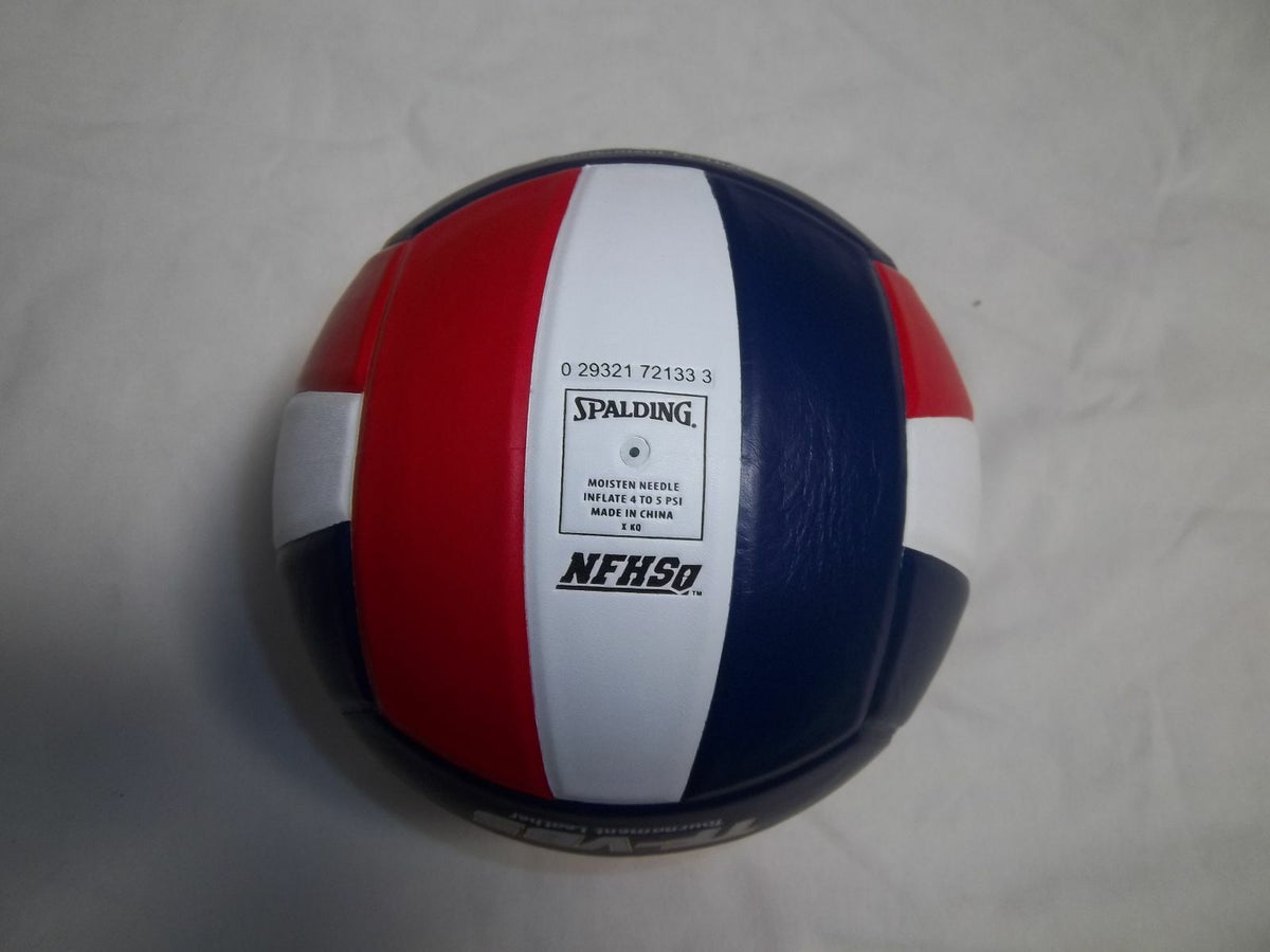 SPALDING TF-VB1 MICROFIBER COMPOSITE RED/WHITE/BLUE VOLLEYBALL – Athletics Galore