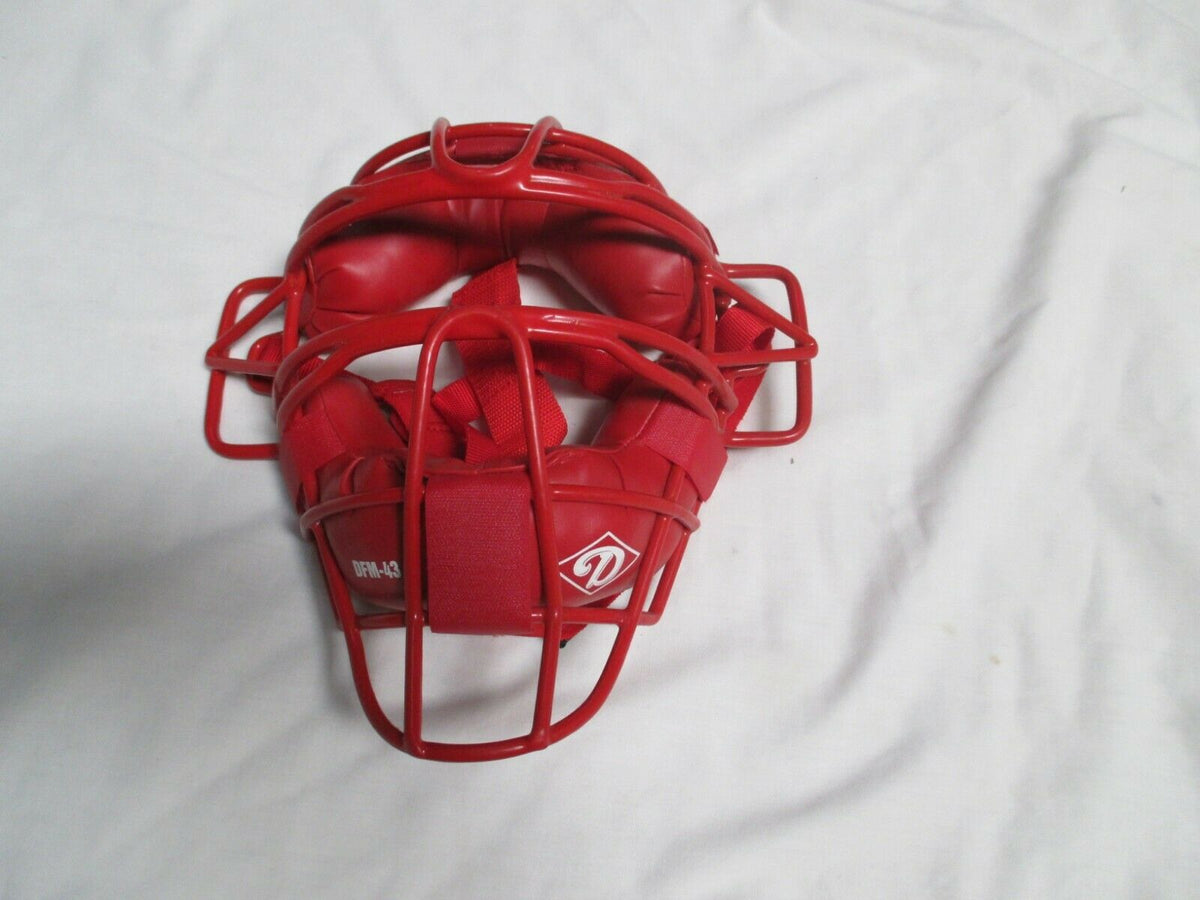 DIAMOND DFM-43 BASEBALL/SOFTBALL MASK RED – Athletics Galore